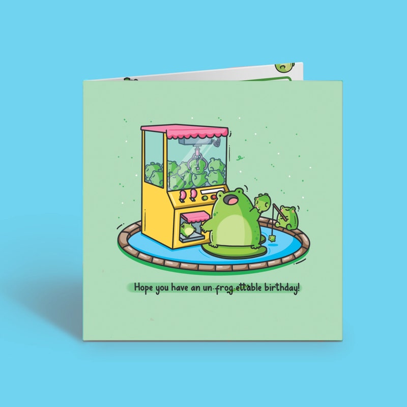 Frog Card - Etsy