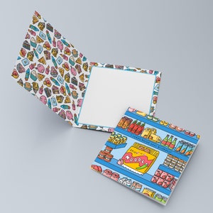 Cute Noodle Birthday Card - Kawaii Noodles Card, Cup Noodles | Cards ...