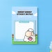 Cute Sheep Sticky Notes, Mini Grid, Kawaii Design Sticky Notes, Cute ...