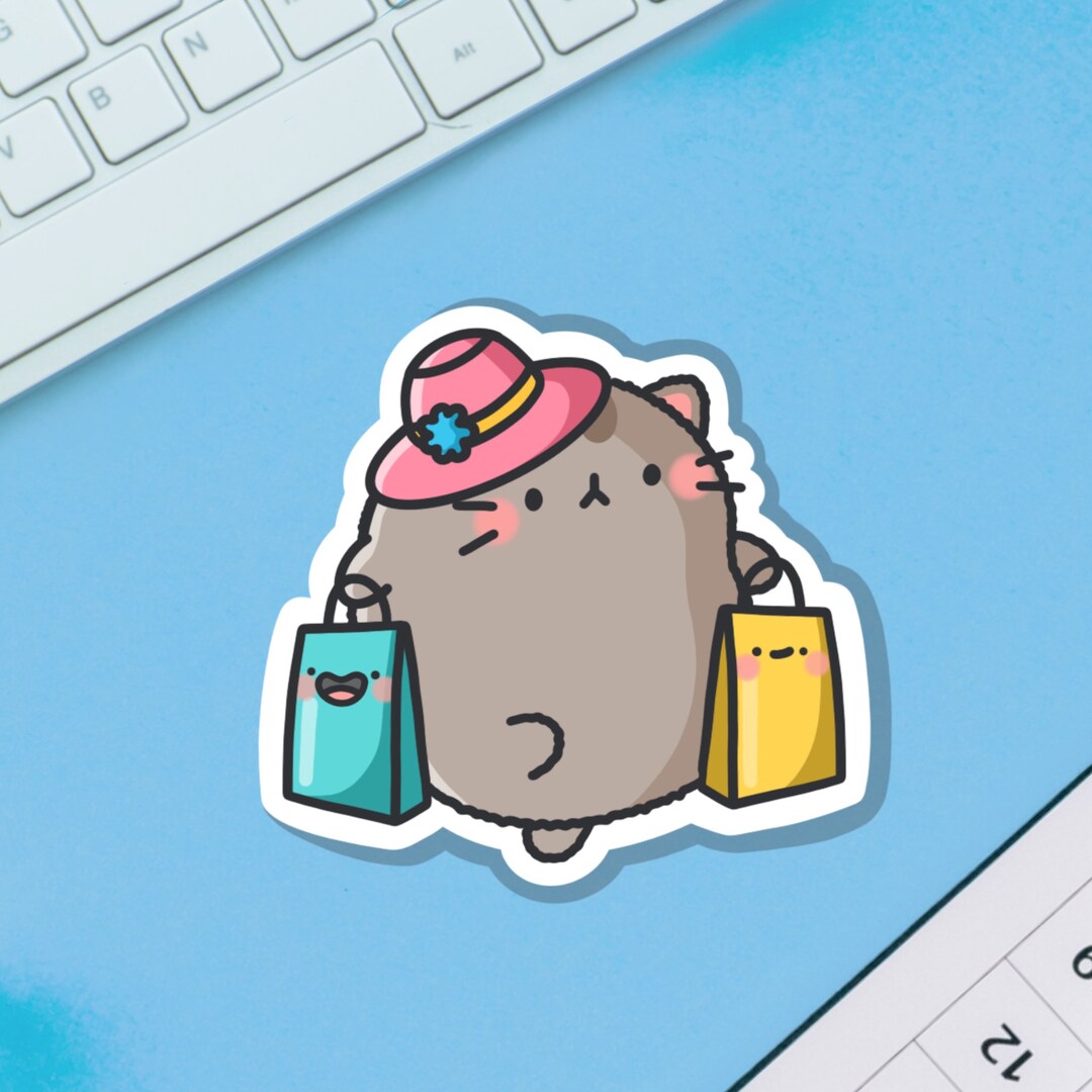Fashion Cat Vinyl Sticker Kawaii Stickers Kitty Stickers - Etsy UK