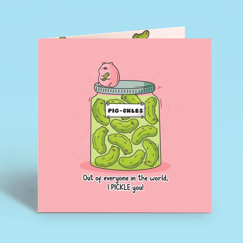 Pickle Card - Etsy