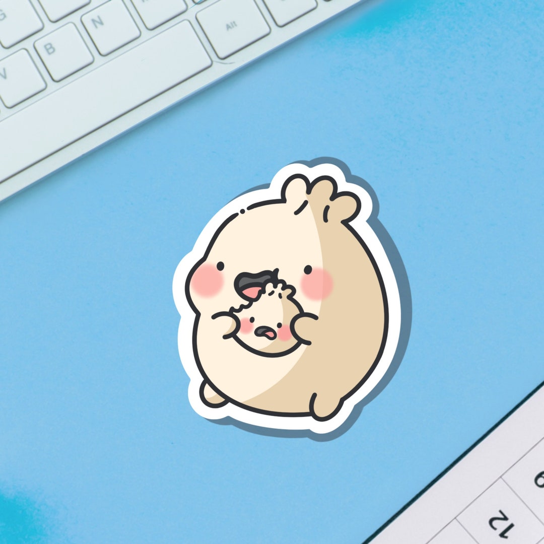 Dumpling Vinyl Sticker Kawaii Stickers, Dumpling Stickers Cute Vinyl ...