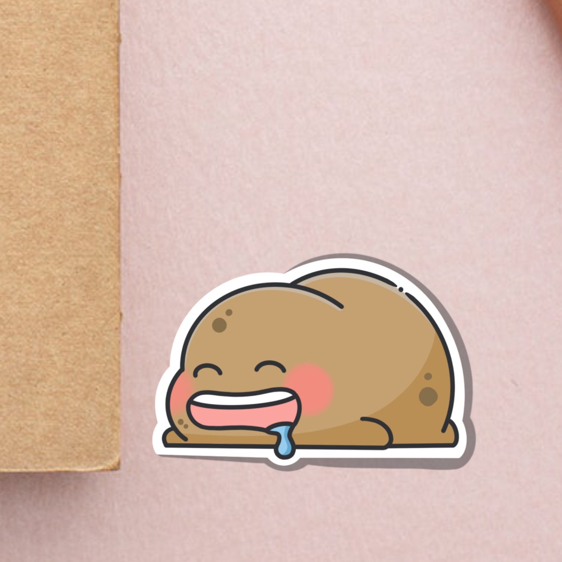 Sleeping Potato Vinyl Sticker Kawaii Sleeping Spud Stickers | Etsy