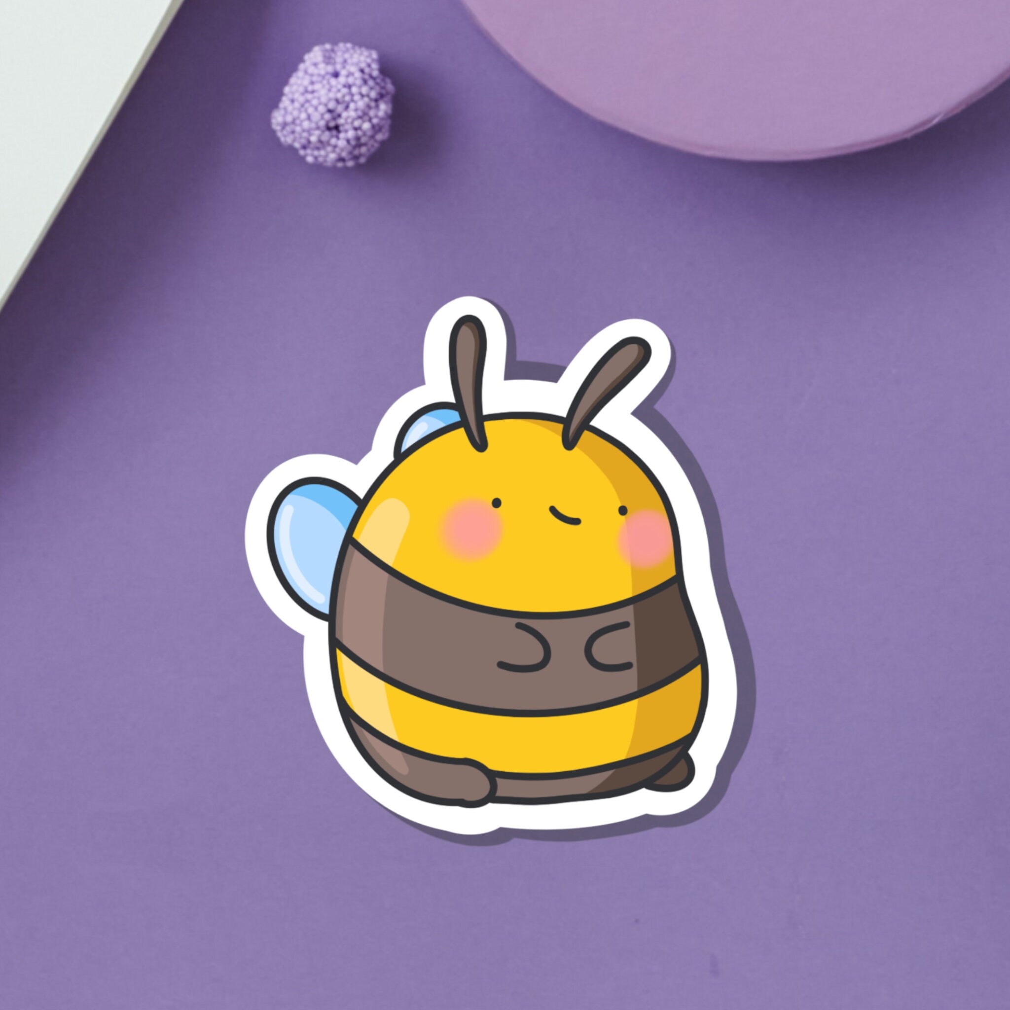 Cute Bumblebee Vinyl Sticker Kawaii Bee Stickers Cute - Etsy UK