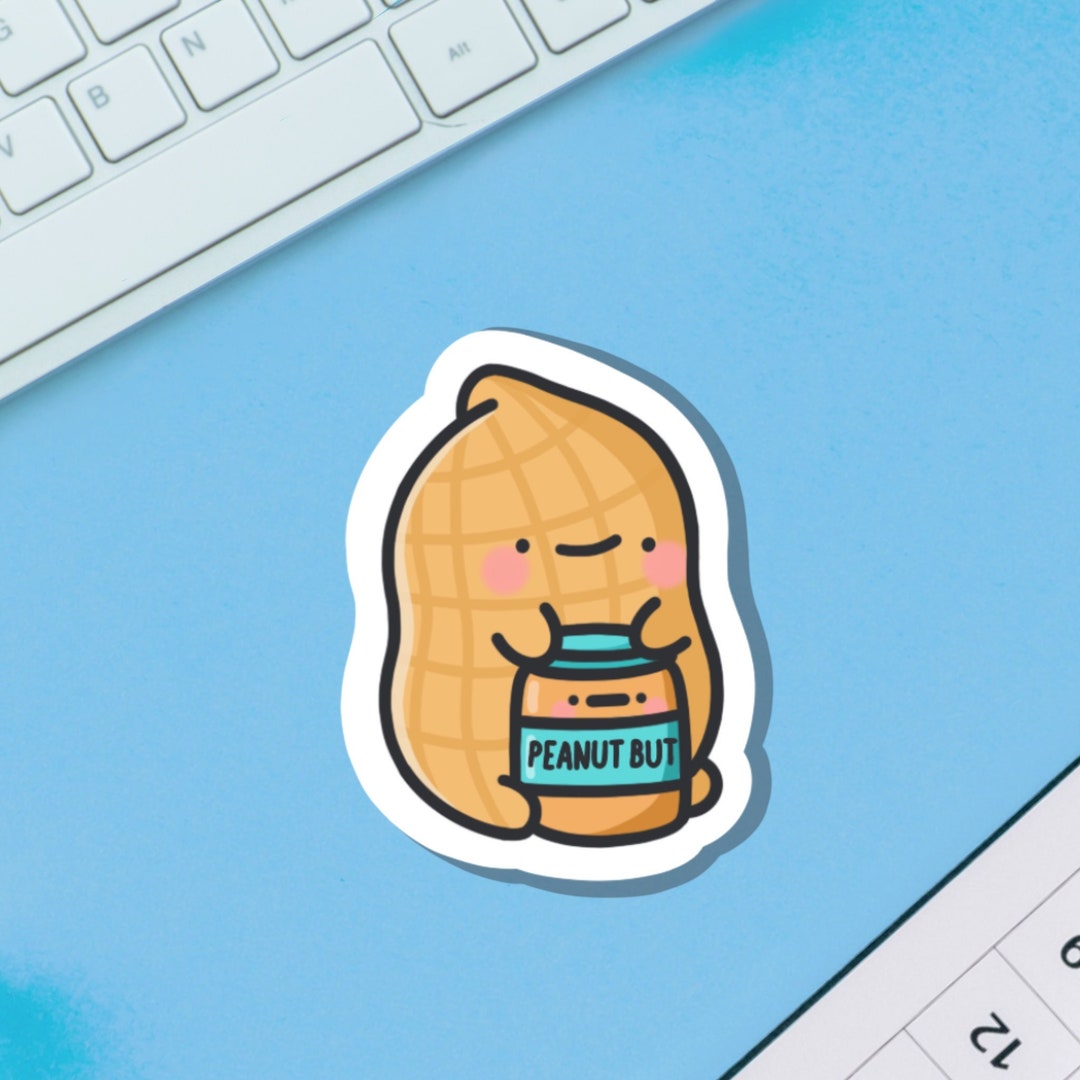 Cute Peanut Vinyl Sticker Kawaii Stickers, Peanut Stickers Cute Vinyl ...
