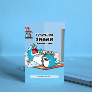 Shark Enamel Pin | Kawaii Shark Pin | Rose Gold Shark | Hard Enamel Pin ...