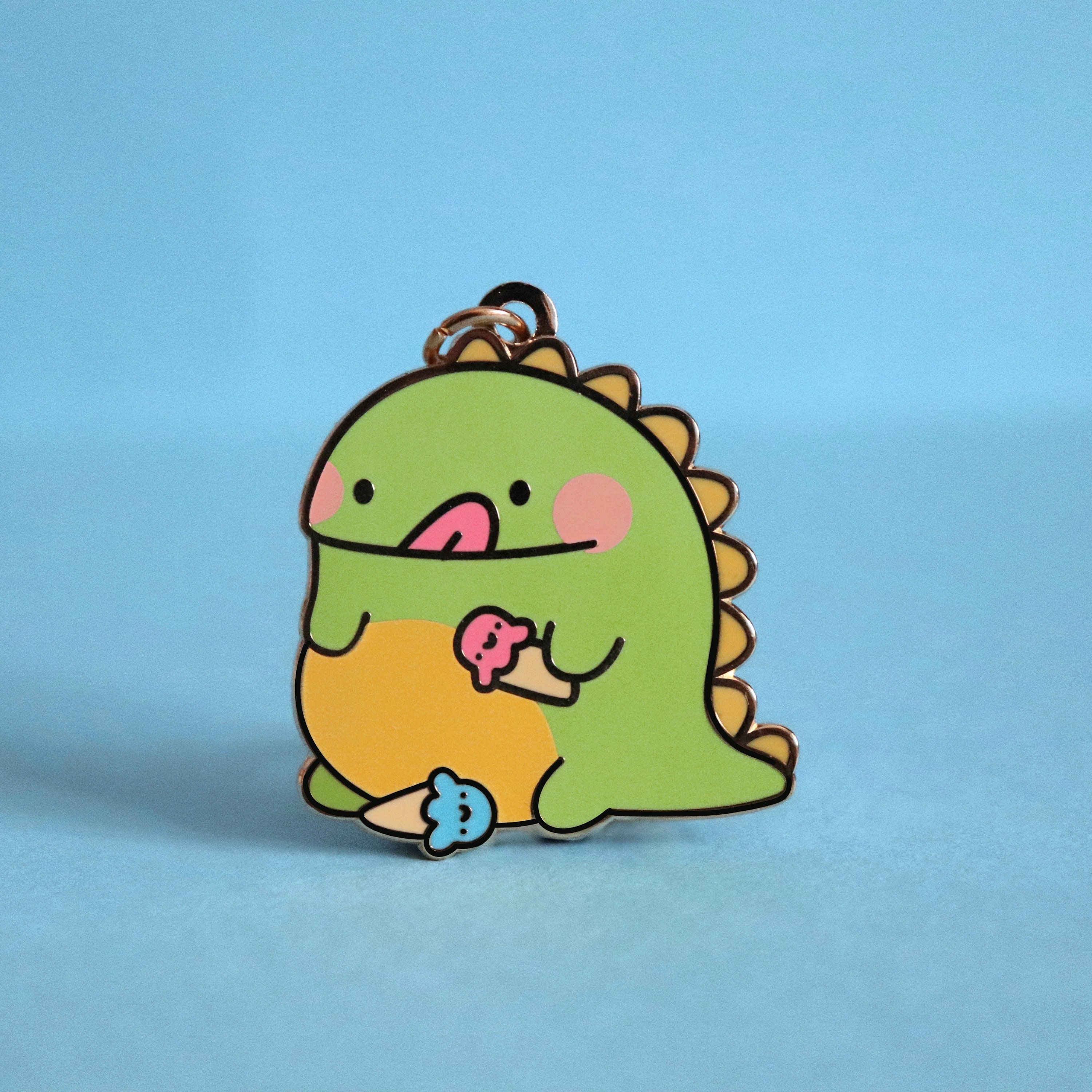 Dinosaur Key Ring | Kawaii Dinosaur Keychain Keychain | Key Ring ...