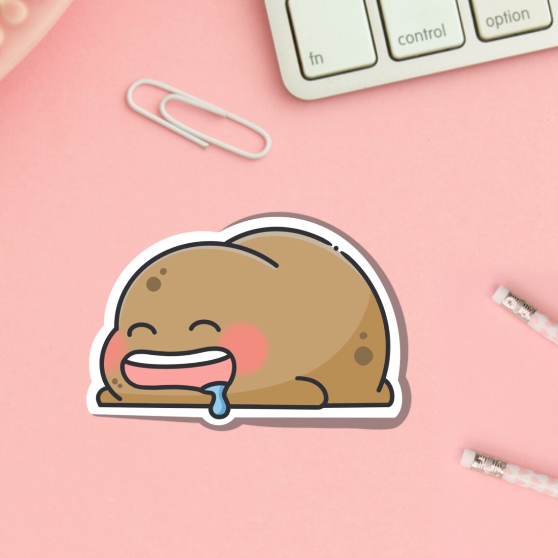 Sleeping Potato Vinyl Sticker Kawaii Sleeping Spud Stickers | Etsy UK