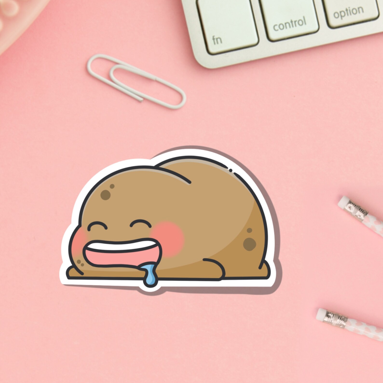 Sleeping Potato Vinyl Sticker Kawaii Sleeping Spud Stickers | Etsy UK