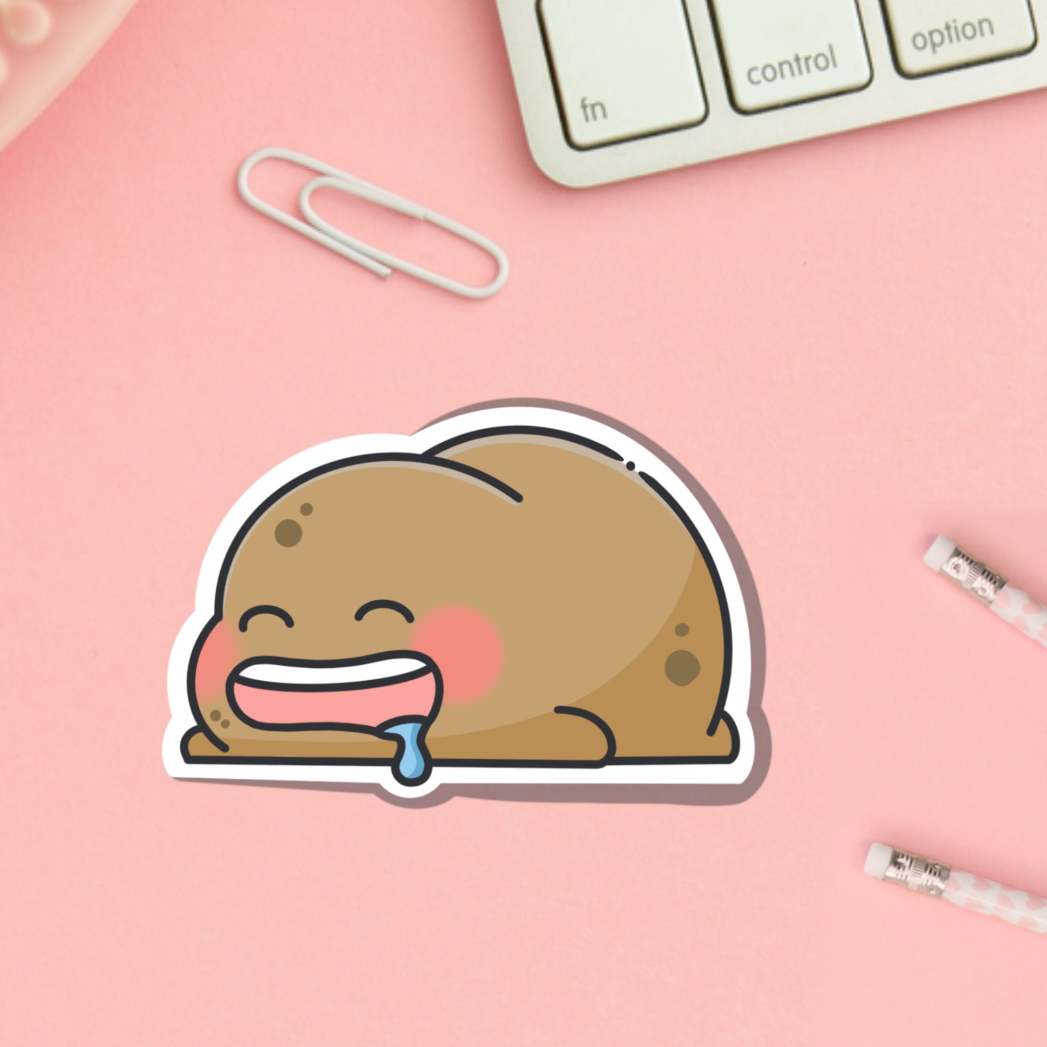 Sleeping Potato Vinyl Sticker Kawaii Sleeping Spud Stickers | Etsy