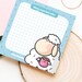 Cute Sheep Sticky Notes, Mini Grid, Kawaii Design Sticky Notes, Cute ...