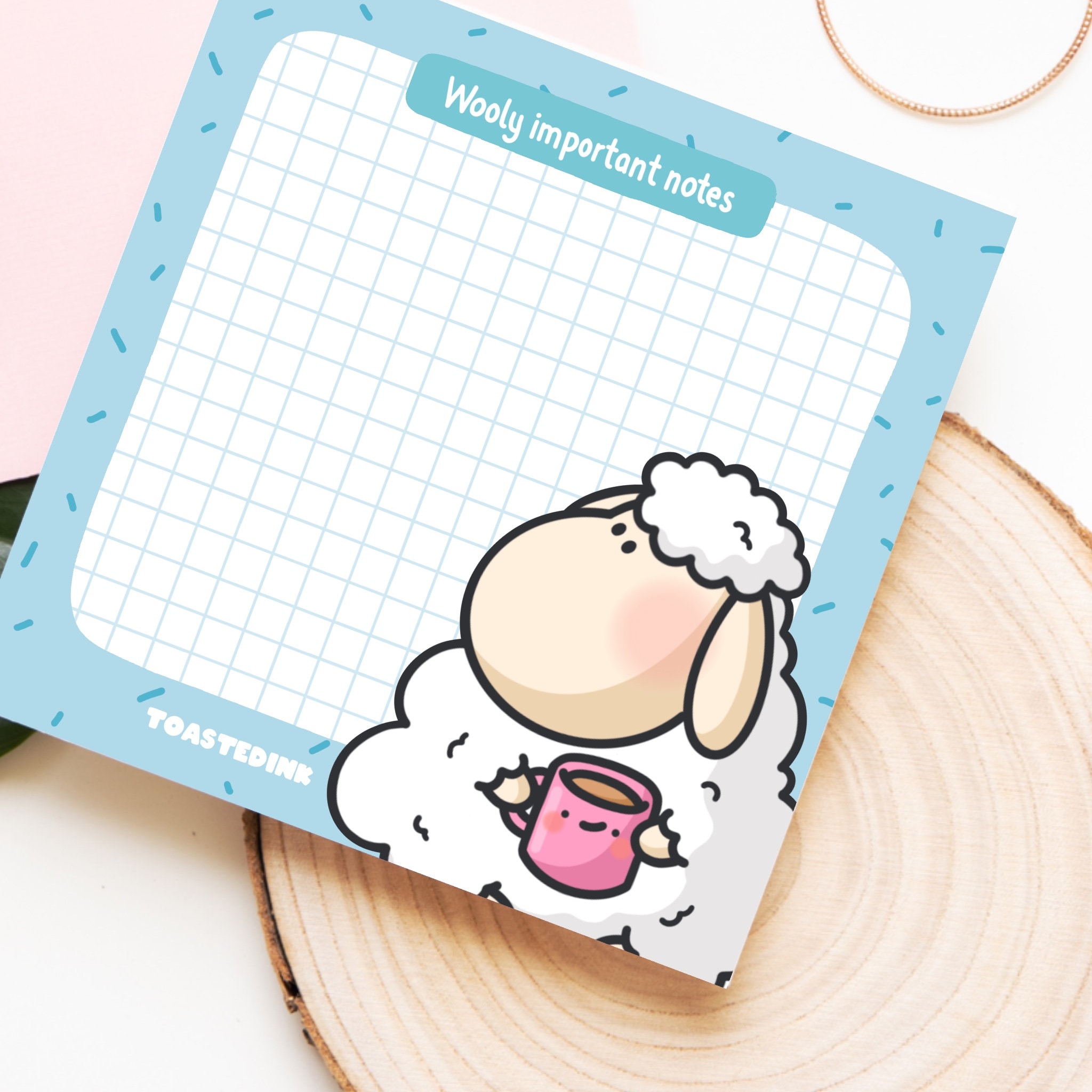 Cute Sheep Sticky Notes Mini Grid Kawaii Design Sticky - Etsy UK