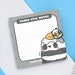 Panda Sticky Notes, Panda Bear Kawaii Design Sticky Notes | Cute Memo ...