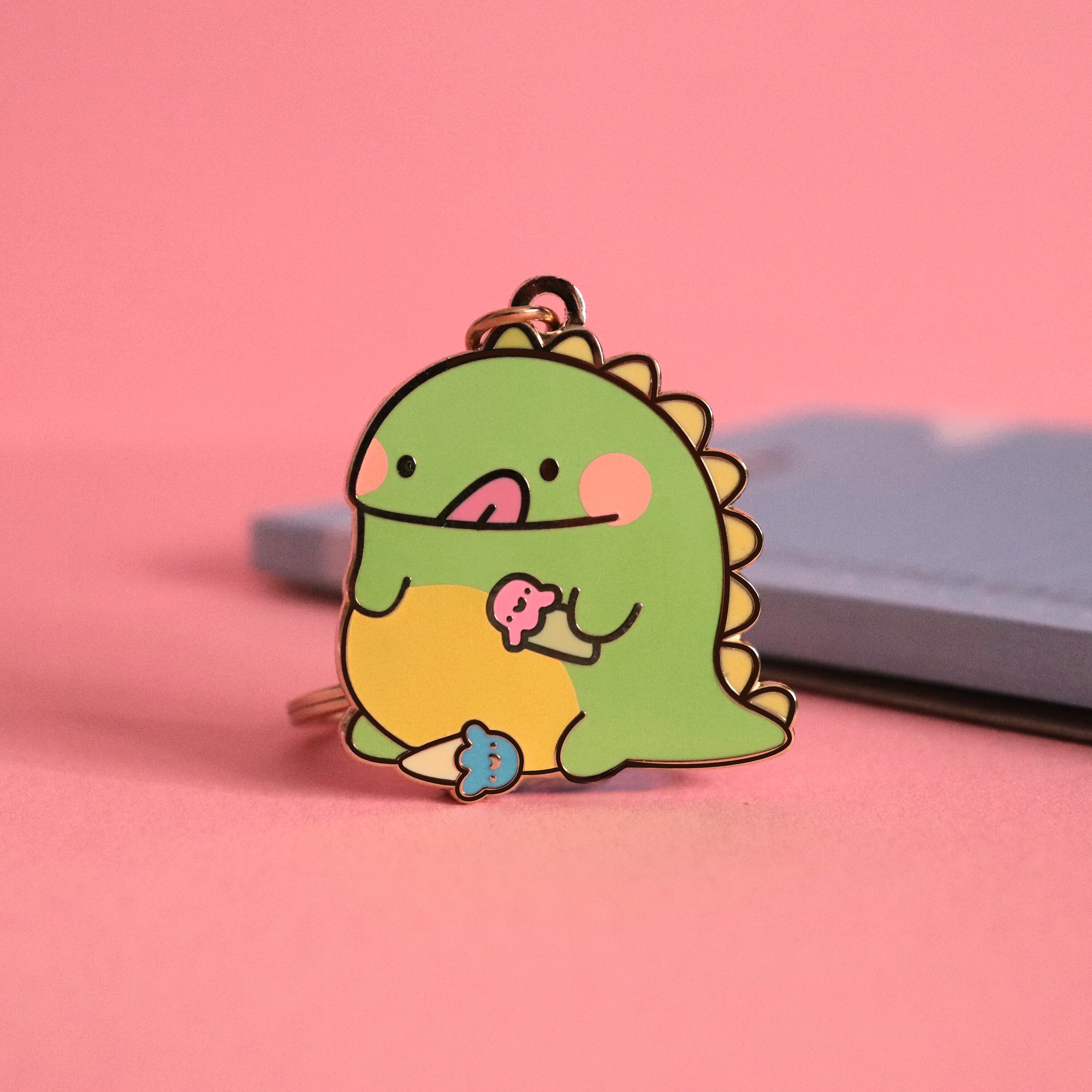 Dinosaur Key Ring | Kawaii Dinosaur Keychain Keychain | Key Ring ...