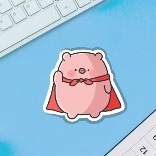 Space Pig Vinyl Sticker Kawaii Pig Stickers Cute Vinyl - Etsy UK