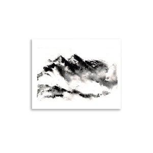 Abstract Mountains - Watercolor Poster Print - Etsy