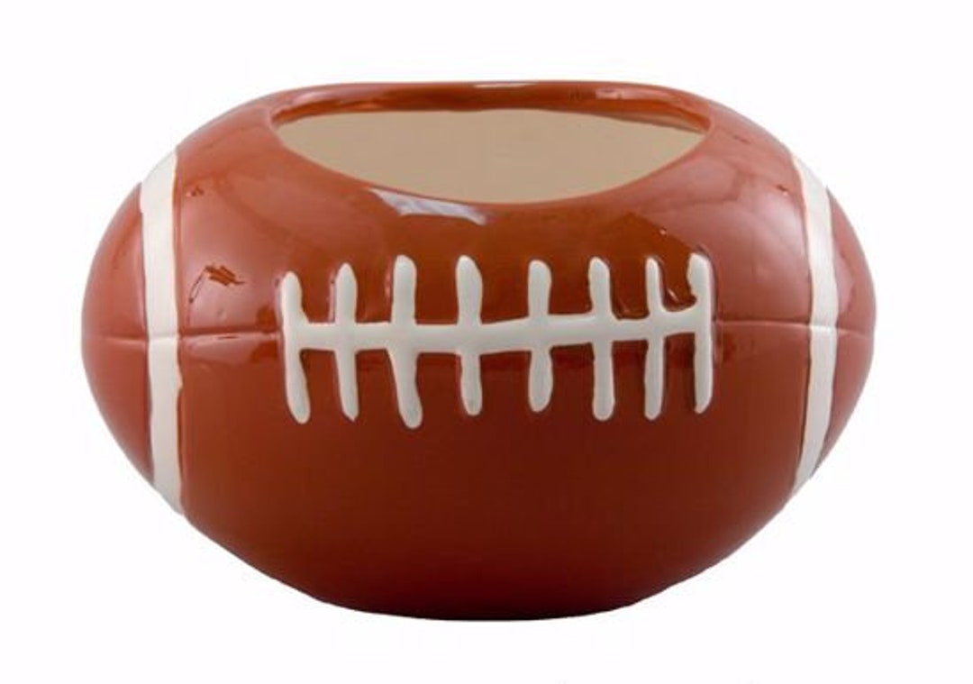 Ceramic Football Planter/gift Basket/candy Dish - Etsy