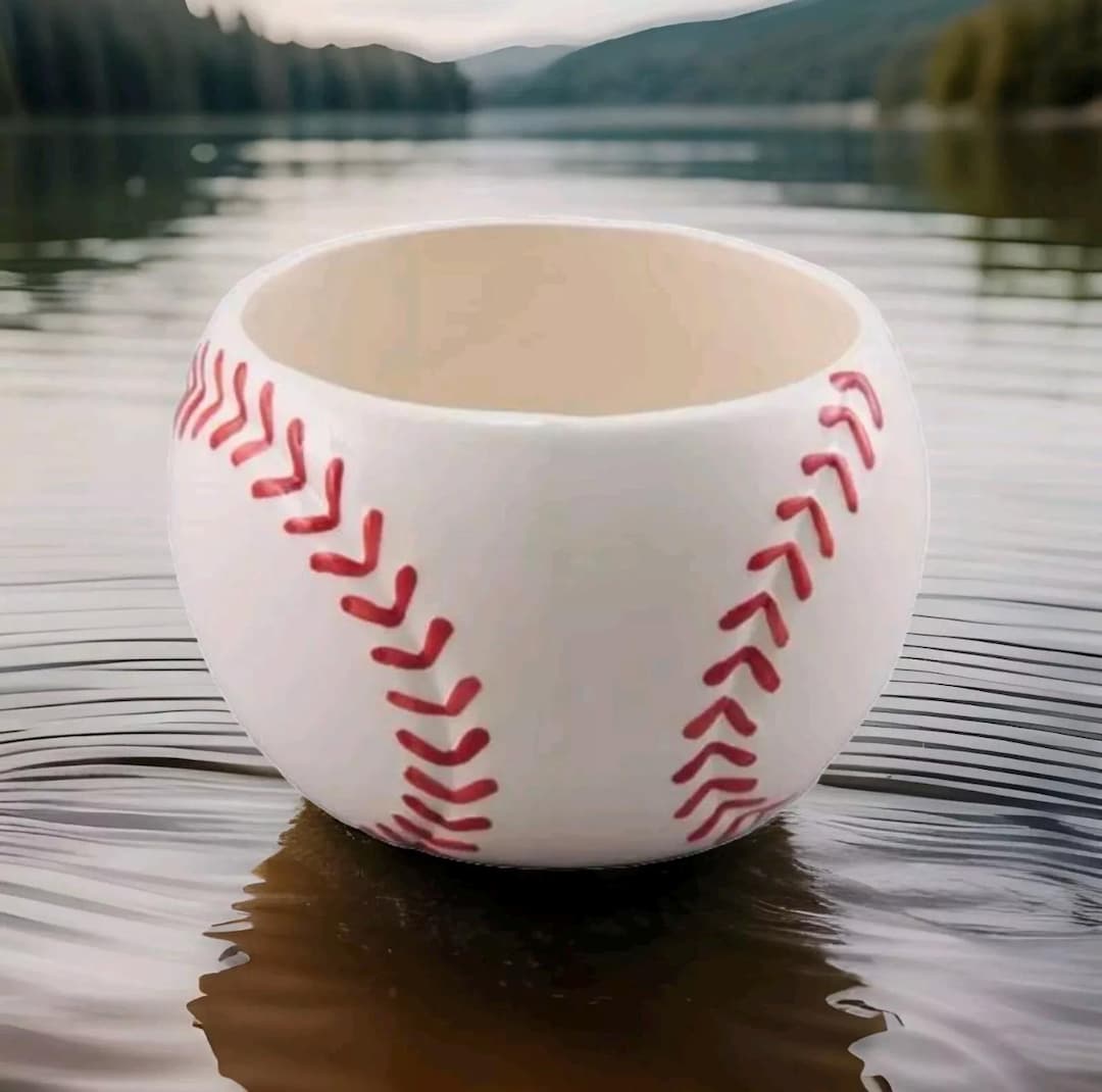 Ceramic Baseball Planter Brand New in Box - Etsy