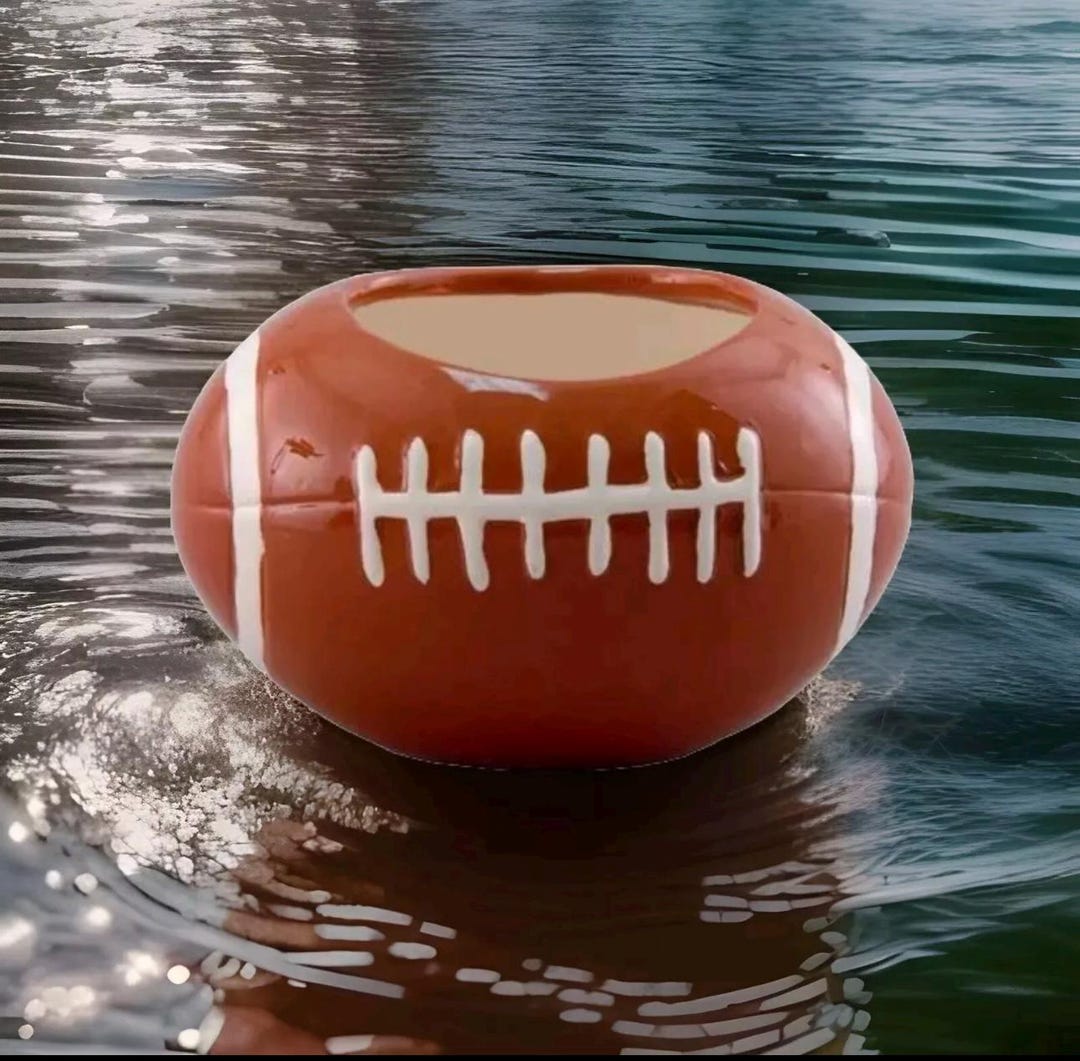 Ceramic Football Planter Brand New in Box - Etsy