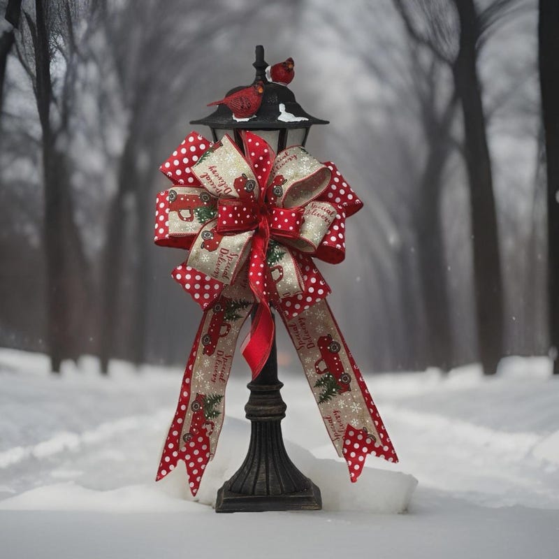 Winter Bow for My Wreath - Etsy