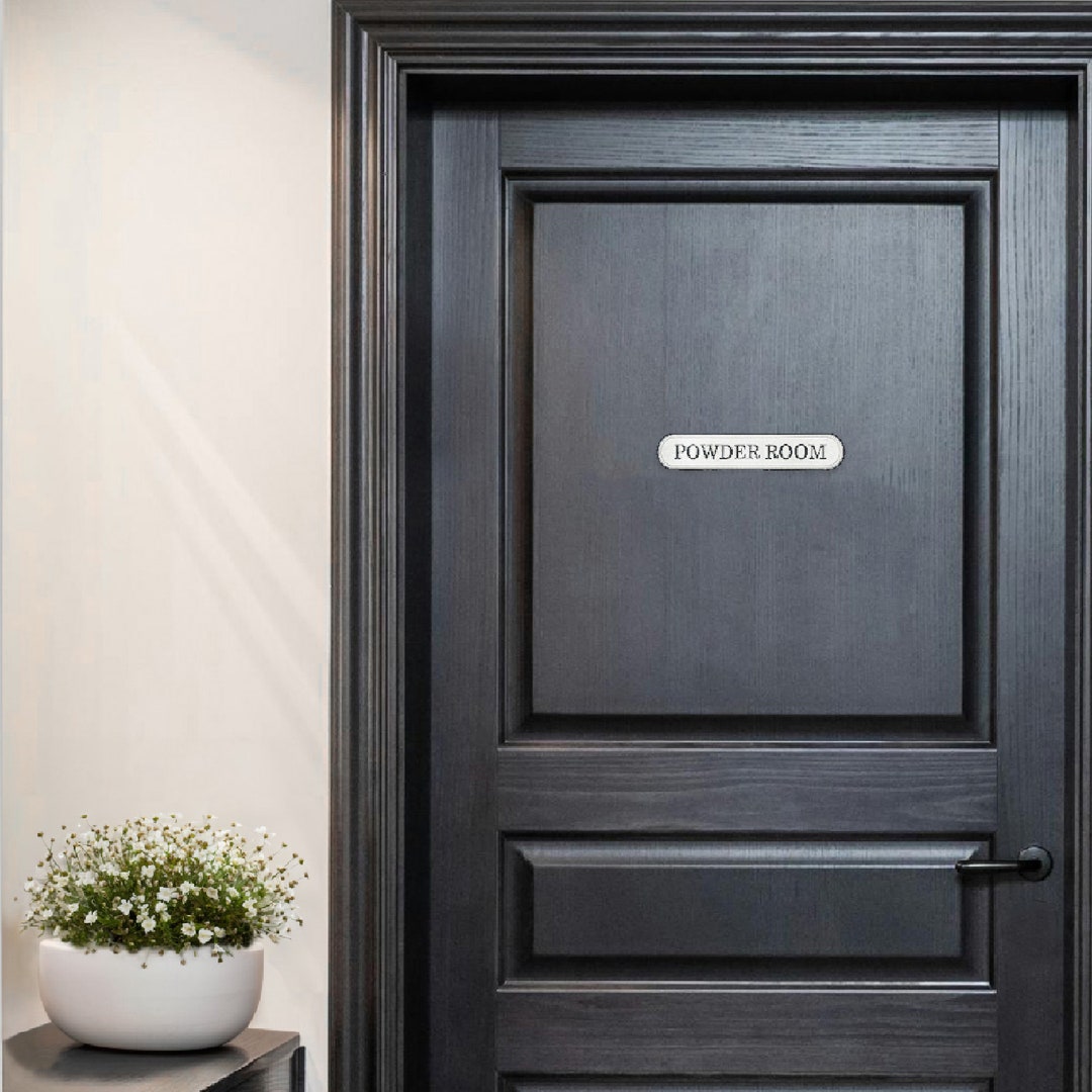 Powder Room Sign - Etsy