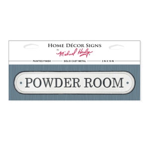 Powder Room Sign - Etsy