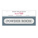 Powder Room Sign - Etsy