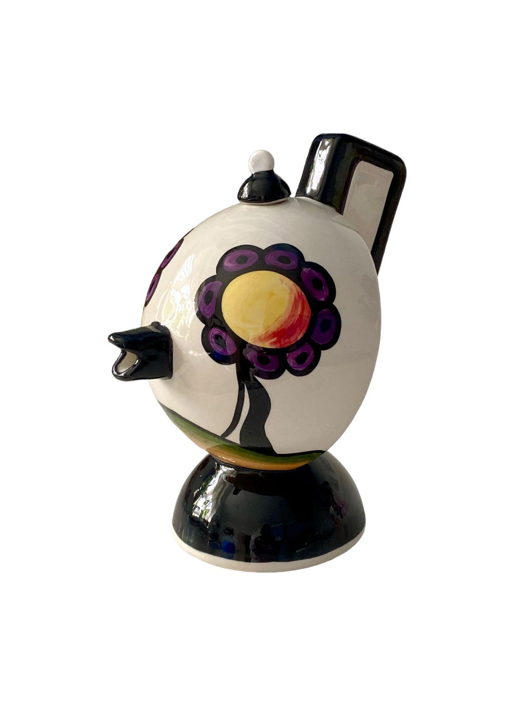 Lorna Bailey Ceramic Half Moon Poplars Design Tea Pot - Etsy