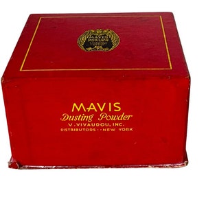 Art Deco Mavis by Vivadou Dusting Powder Box Circa 1930 - Etsy