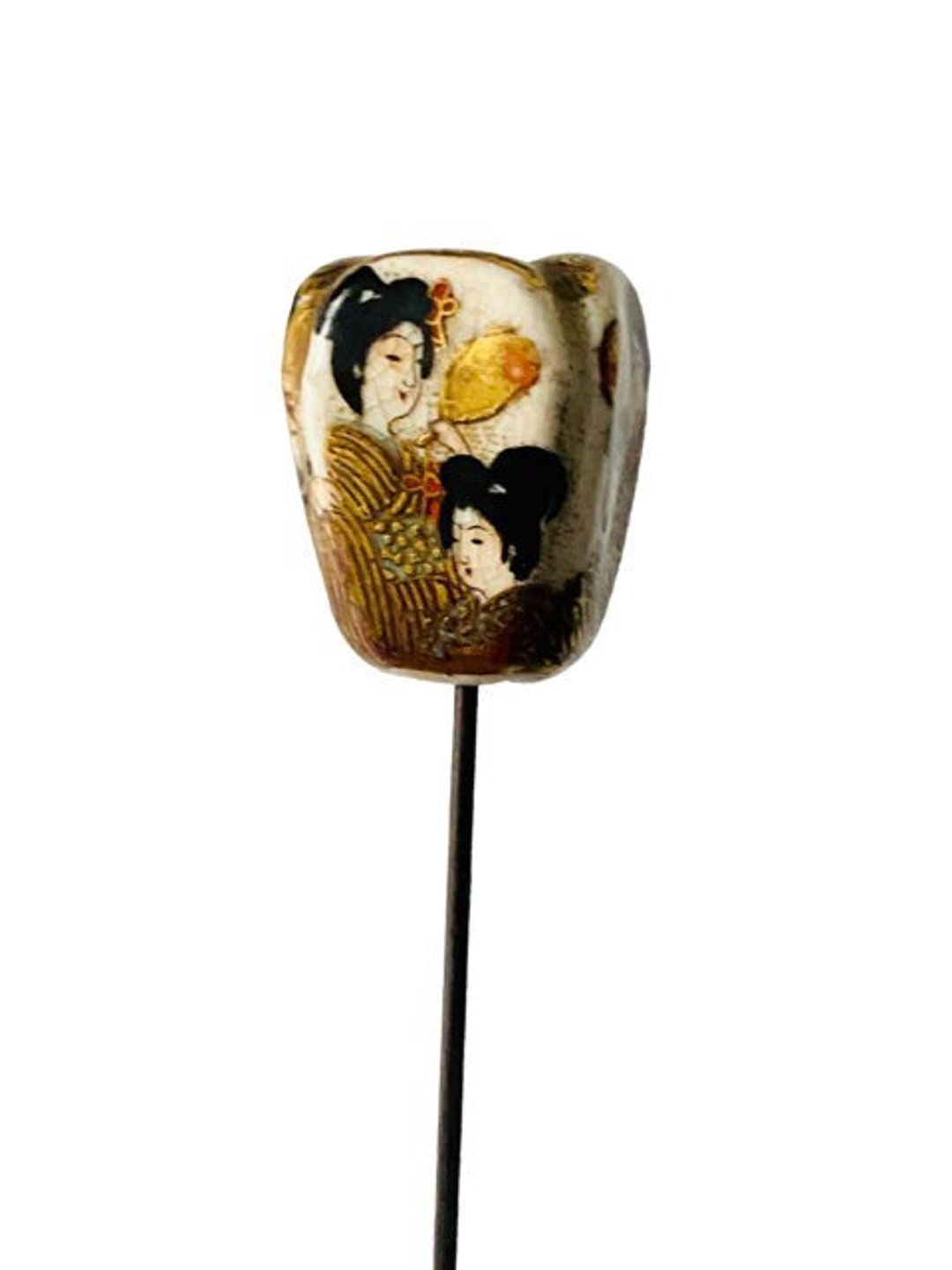 Antique Meiji Period Geisha Ladies Satsuma Hat Pin Circa 1900 - Etsy