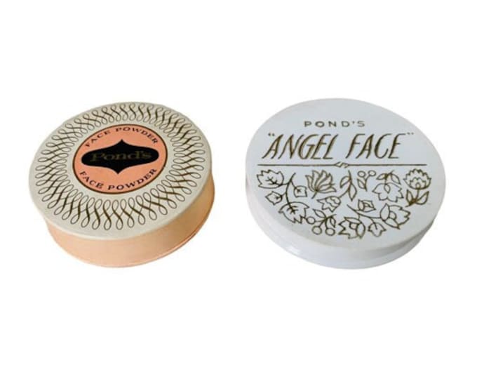 Vintage Ponds 1950's Face Powder Box & 1960's Ponds Angel Face Pressed ...