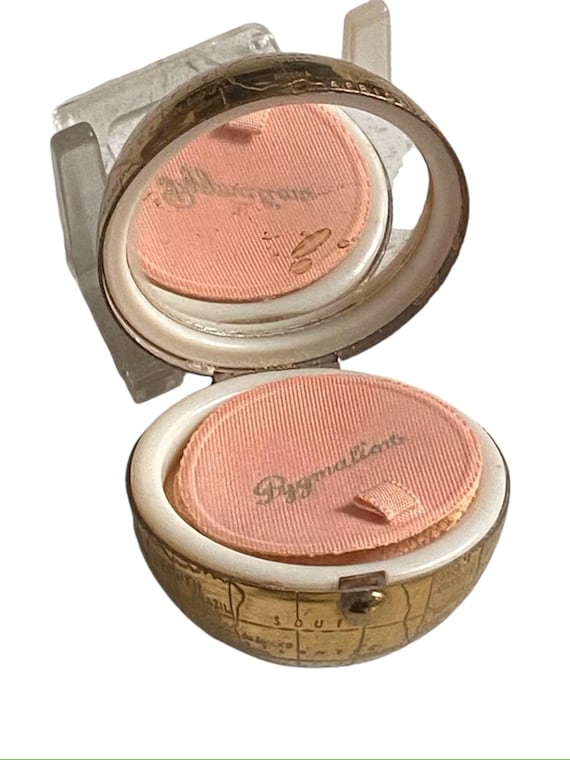 Vintage Pygmalion World Globe Novelty Powder Compact … - Gem