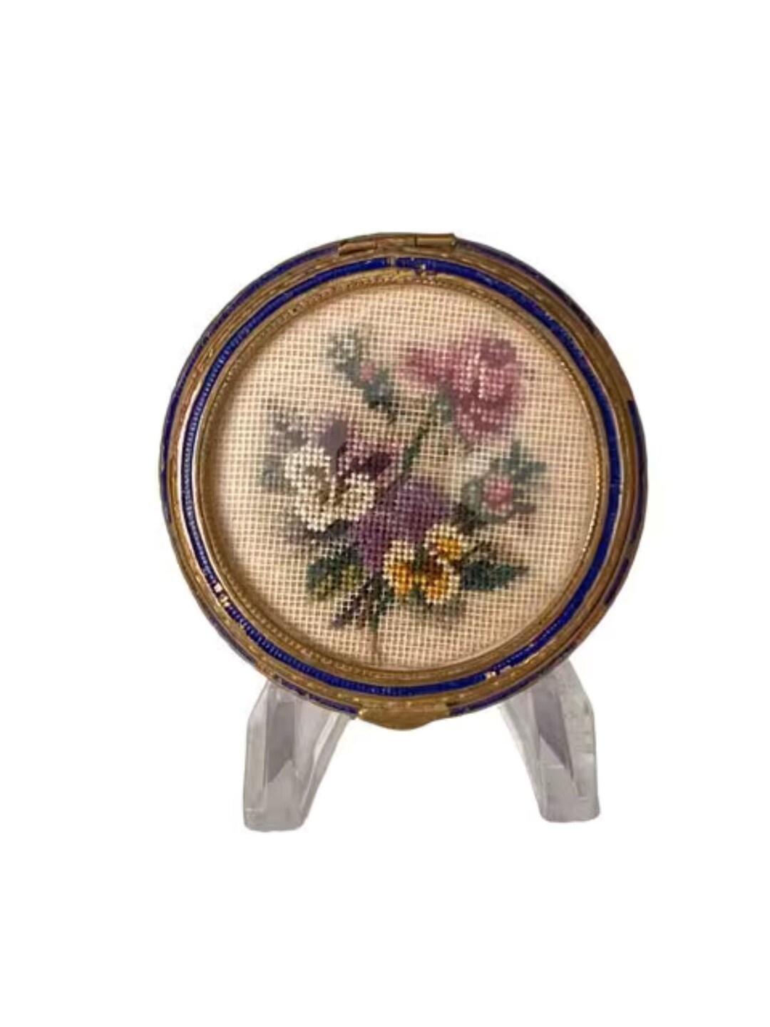 Powder Compact Petit Point & Enamel Art Deco Vintage 1930’s / 1940’s - Etsy