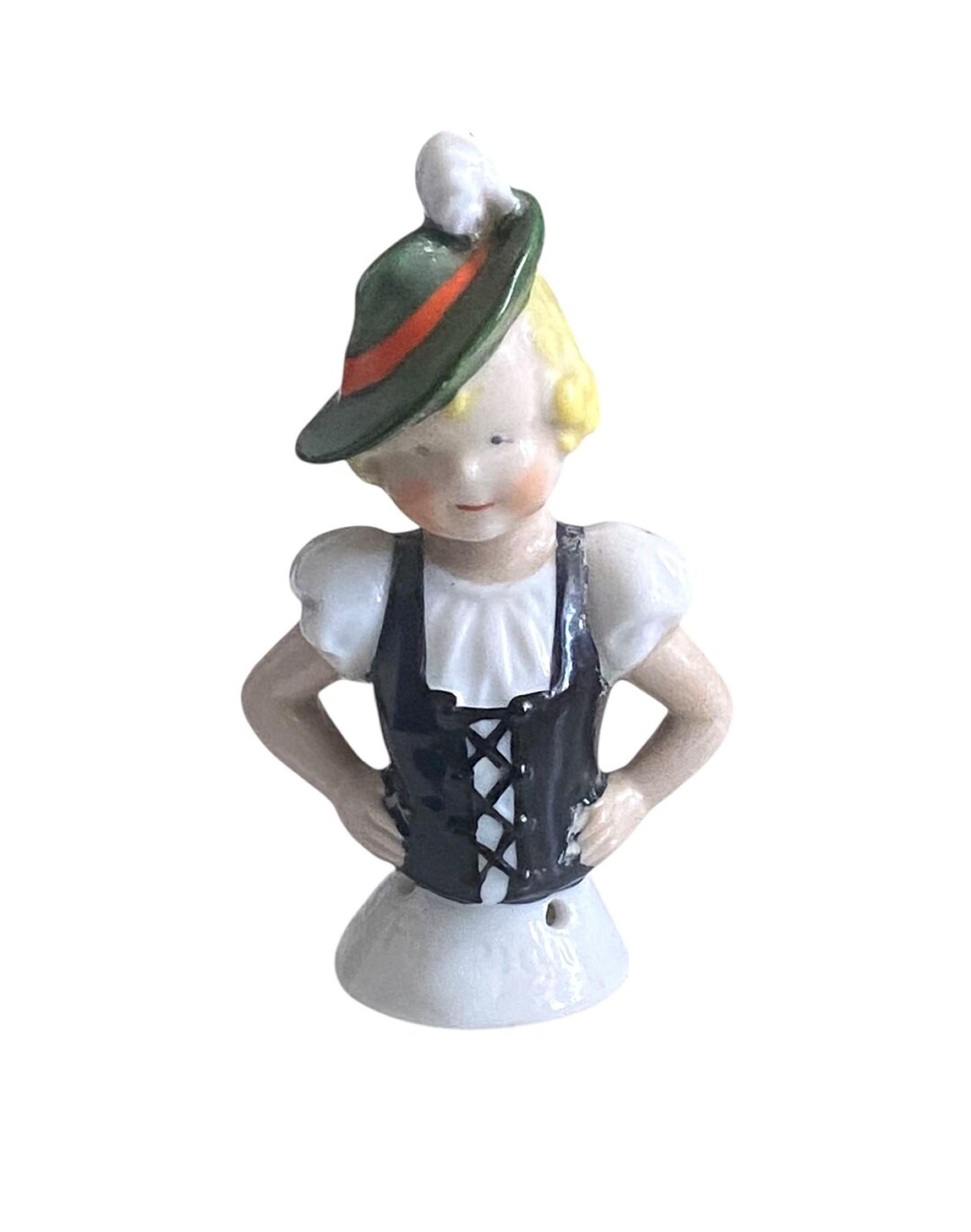 Antique German Porcelain Fasold & Stauch Swiss Child Pin Cushion Half ...