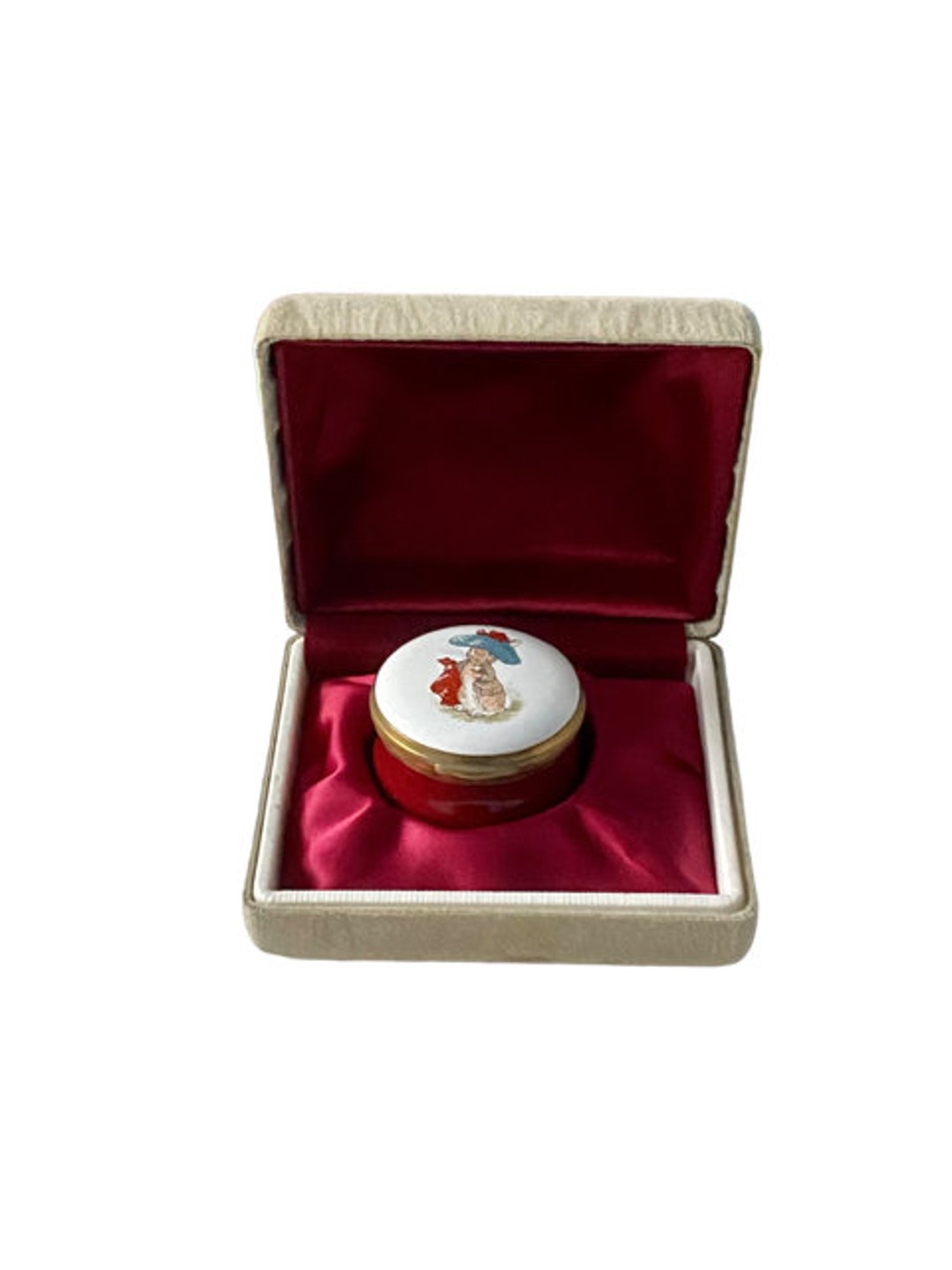 Crummles English Enamel Trinket Pill Box Beatrix Potter - Etsy