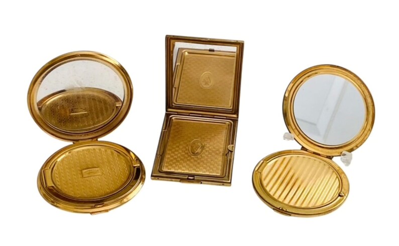 Lot of 3 Vintage Powder Compacts Kigu & Mascot Circa 1950 - Etsy