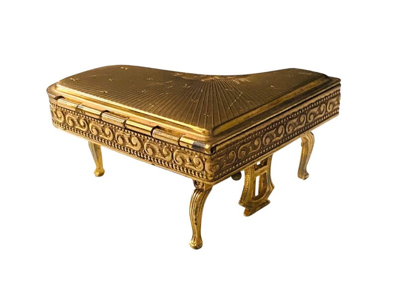 Pygmalion Sonata Grand Piano Form Musical Novelty Powder Compact Circa ...