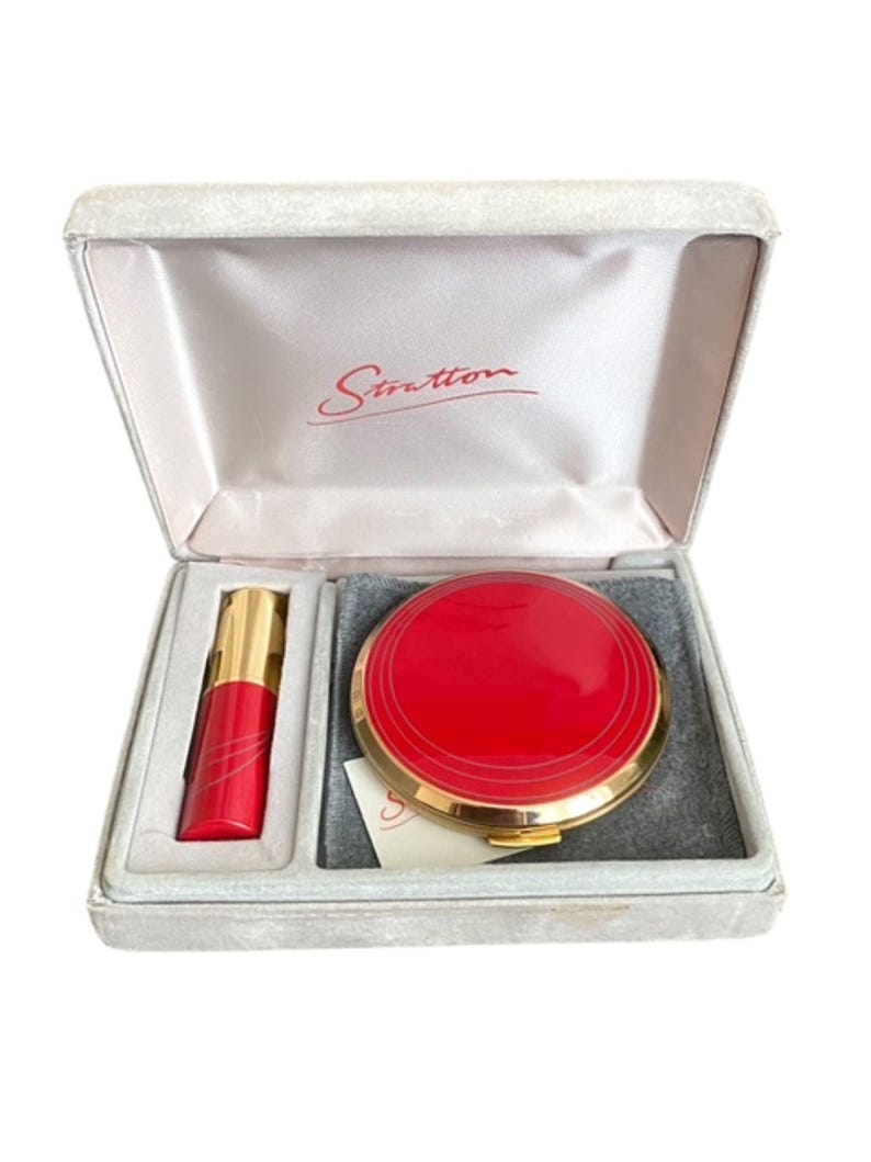 Vintage Unused Stratton Powder Compact & Perfume Atomiser in Original ...