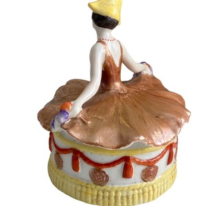 Art Deco Figural Dressing Table Trinket / Powder Pot Box Sitzendorf ...