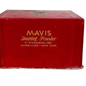Art Deco Mavis by Vivadou Dusting Powder Box Circa 1930 - Etsy
