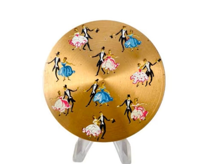Vintage English Dancers Powder Compact Circa 1950 - Etsy