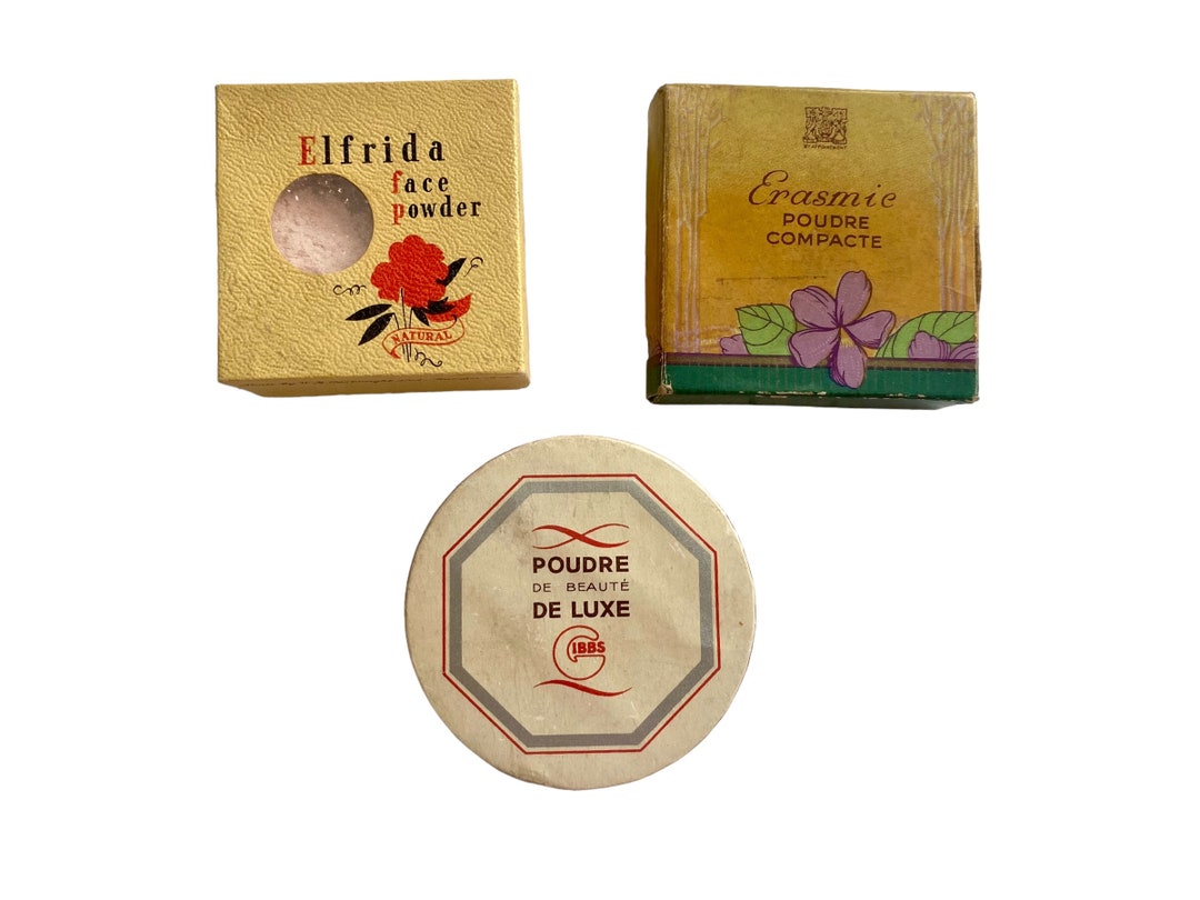 Lot of 3 Unused Vintage 1940s Face Powder Boxes Make up Pressed Powder ...