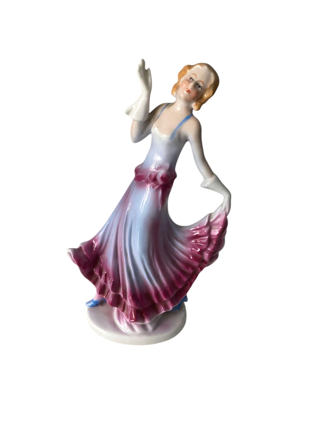 Art Deco German Porcelain Dancing Lady Figurine Circa 1930 - Etsy
