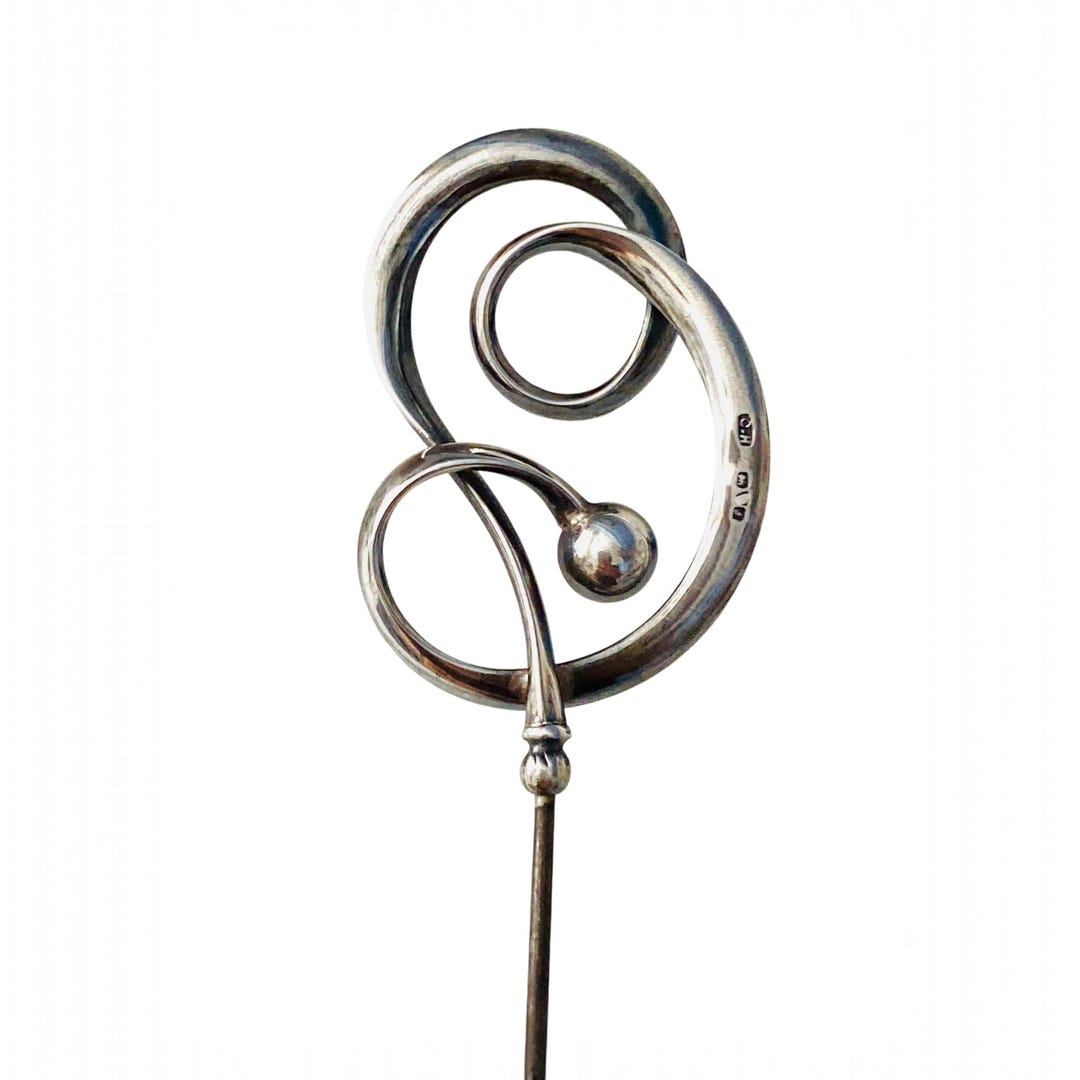Large Antique Charles Horner Sterling Silver Hat Pin Chester 1909 - Etsy
