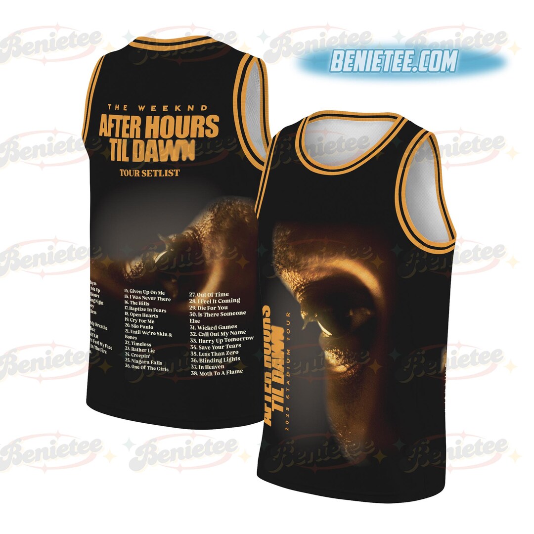 The Weeknd After Hours Tour Basketball Jersey - Etsy