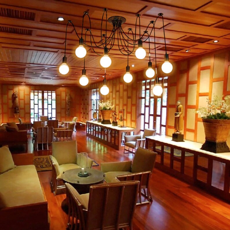 Multi Head Spider Ceiling Light Fixture - Etsy