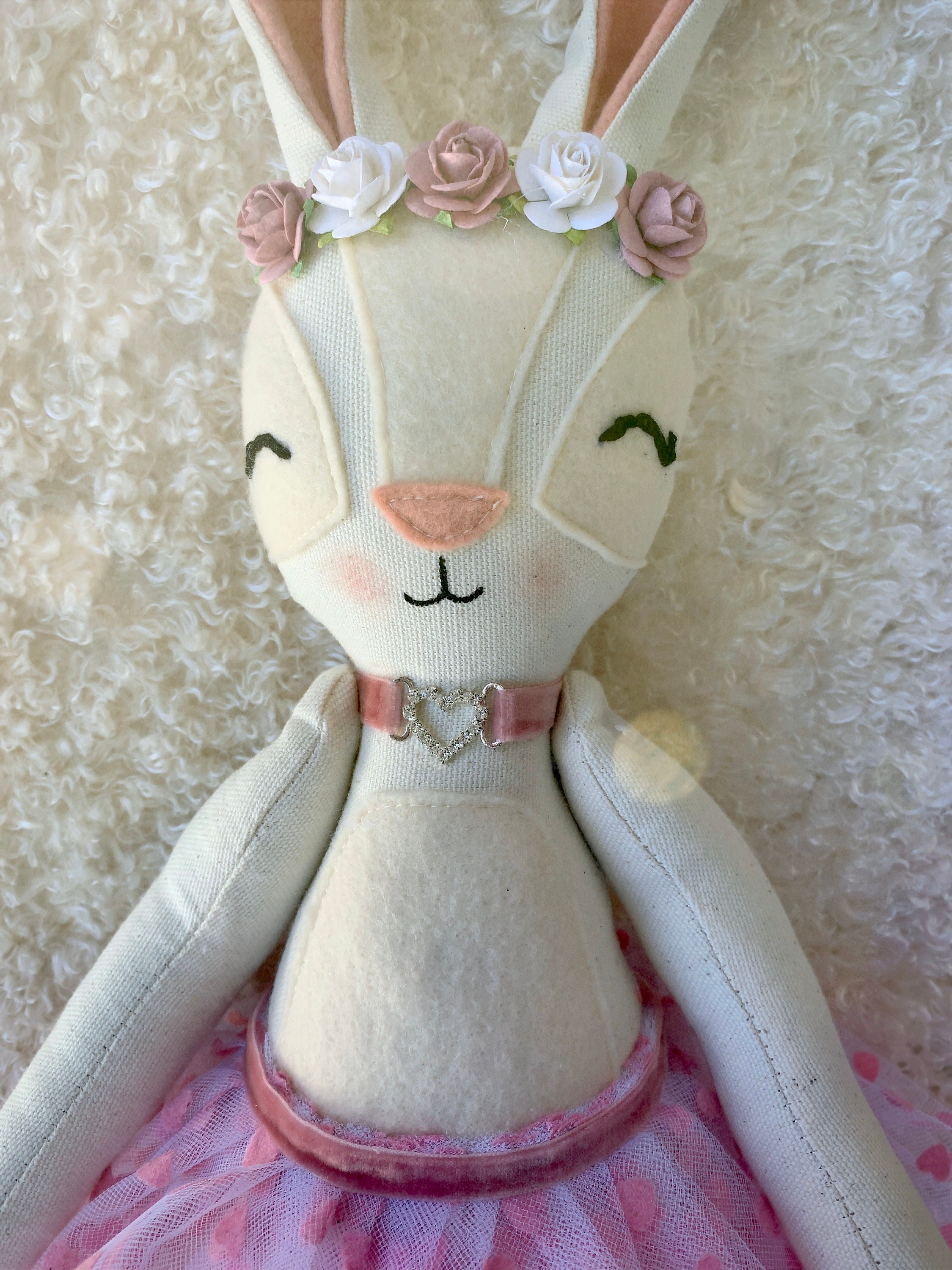 Ballerina Doll Easter Bunny Rag Bunny Etsy