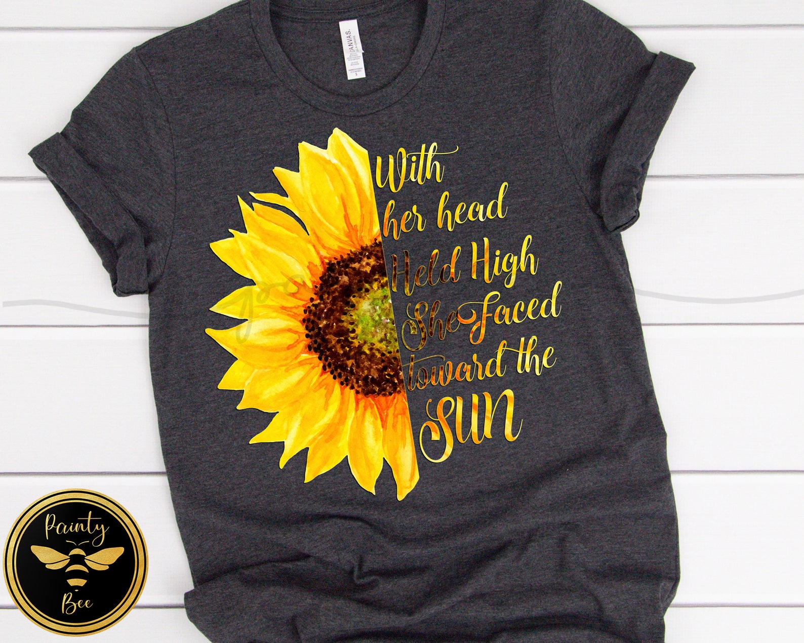 Watercolor Sunflower Clipart Sunflower SVG Girl Power svg | Etsy