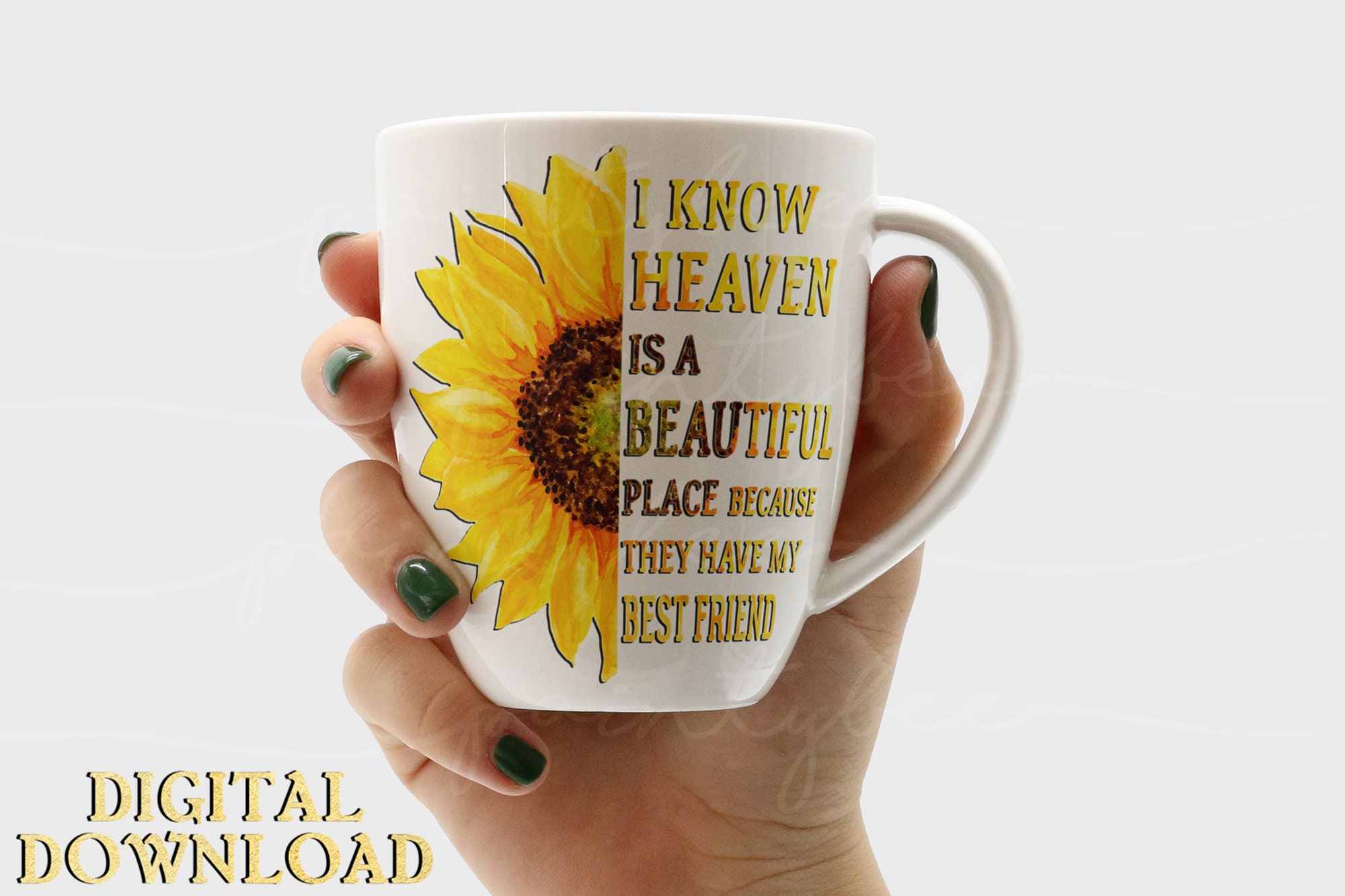Best Friend Memorial Sunflower Svg in Loving Memory Png Rest | Etsy