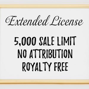 Extended Commercial License for 1 Clip Art | Extended License ...